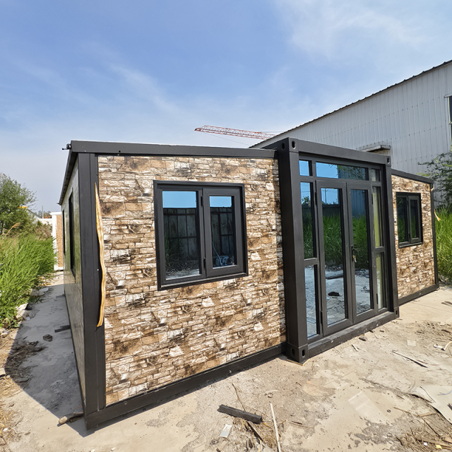 Stone Wall Decoration Expandable Container House | Modular Homes | YJD