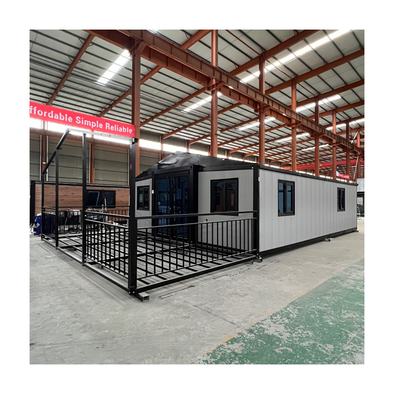 30ft Tiny House Foldable Modular House With Porch + Shelter