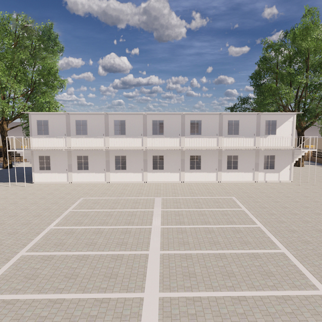 Two story dormitory container room