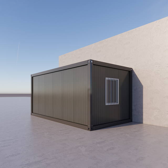 Shipping container garage house