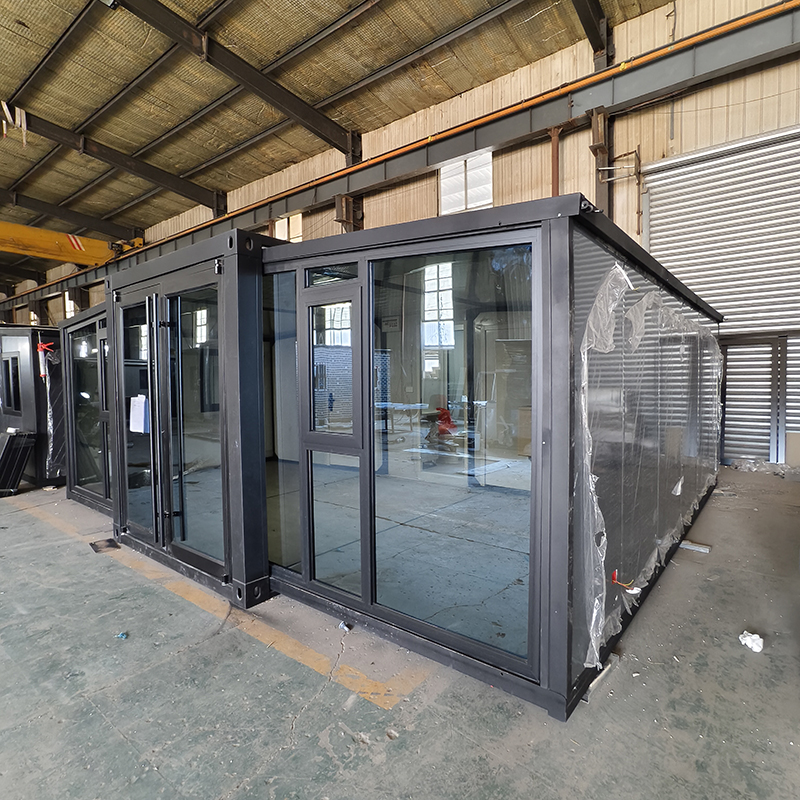 Prefabricated glass modular foldable tiny house for sale