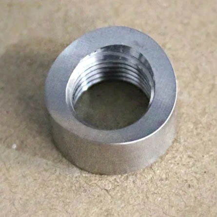 O2 Oxygen Sensor Curve Notched Nut Bung M18 X 1.5 Titanium