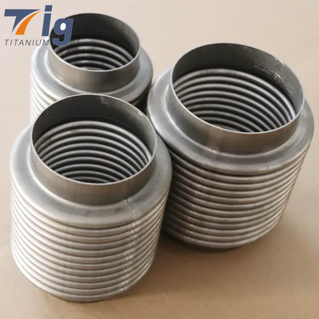 Titanium Corrugated Pipe Couplings Bellow Air Suspension Flex Joint Bellows 1.75" 2.5" 3" 3.5" 4"