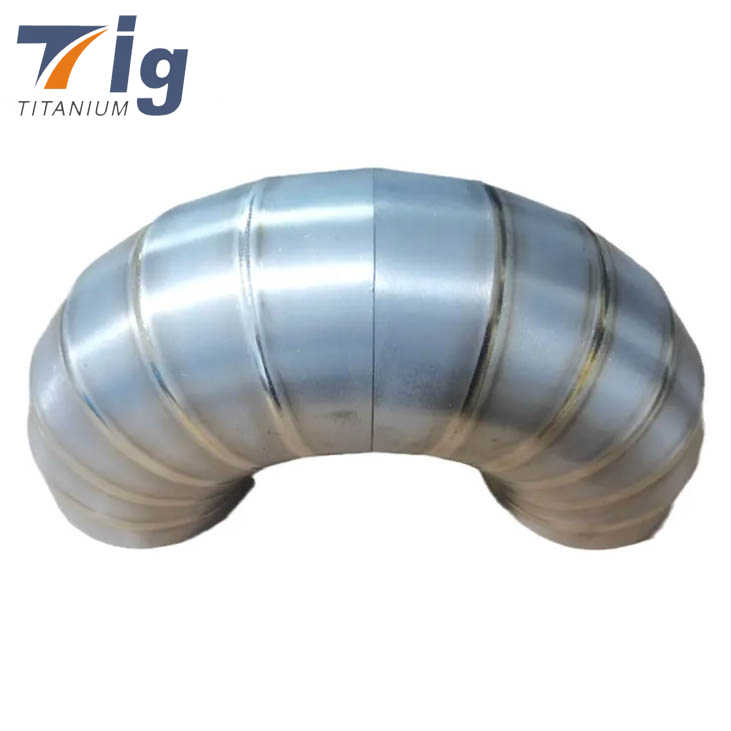 Titanium Brushed finish 5" 1.2mm Pre-welded pie cuts 6 pc for 90* bend ...