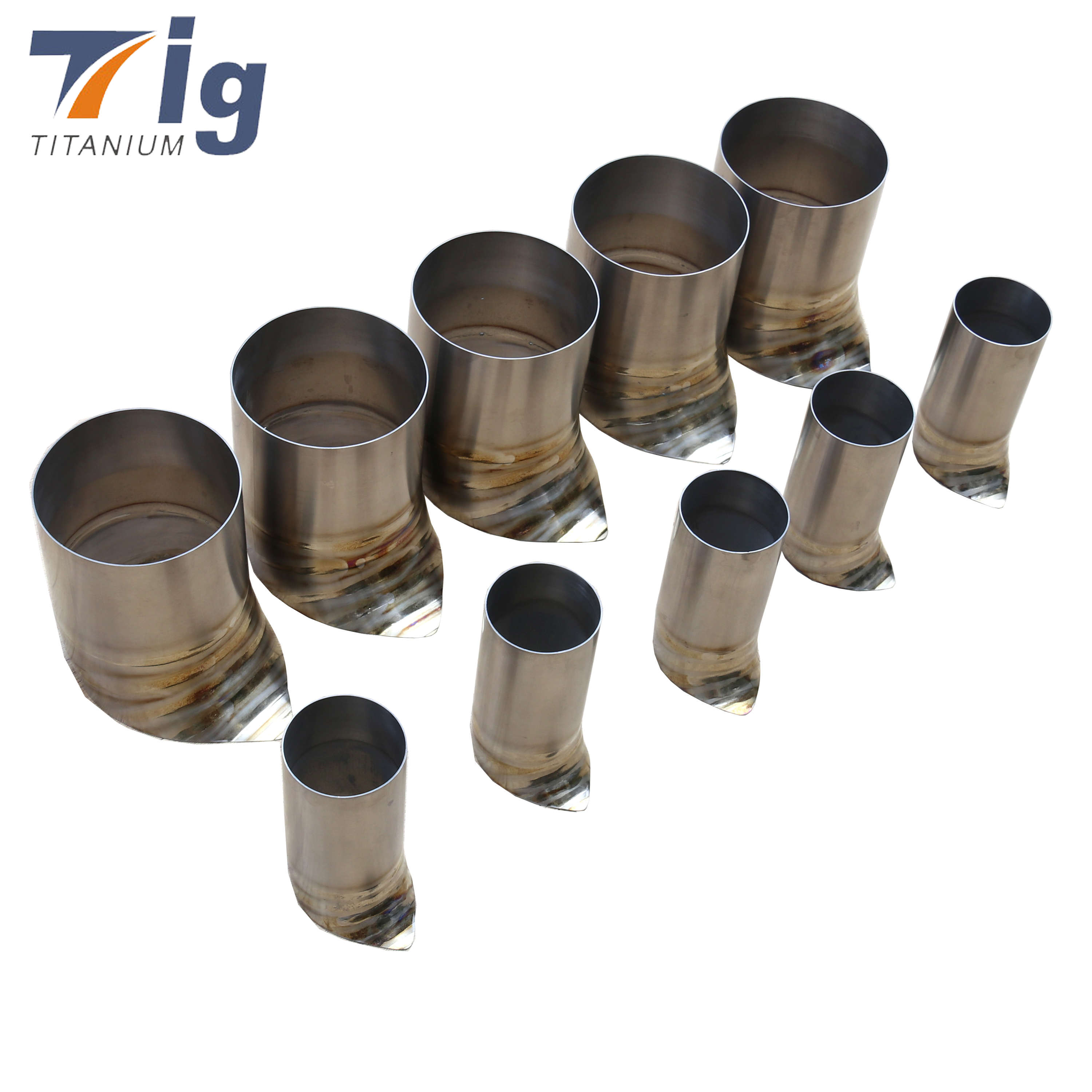 Tear-Drop Exhaust Tip 5" Titanium Tube