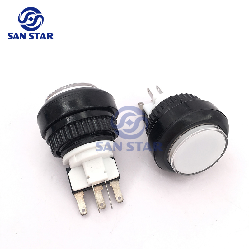 complete set of illuminated arcade button with a 12V small LED a small ...