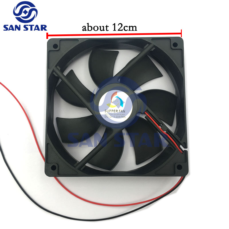 12V plastic Cooler Fans 12x12cm