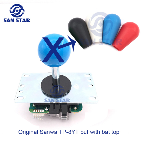 Official Sanwa JLF-TP-8YT with bat top LB-30N Arcade Joystick