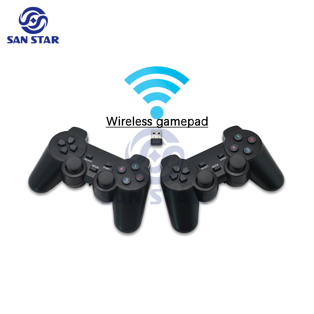 Usb wireless gamepad 2 player gamepads plug and play For Pandora box DX ...