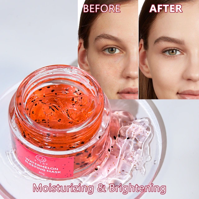 OEM/ODM Brightening Watermelon Sleeping Mask Niacinamide Vitamin C ...