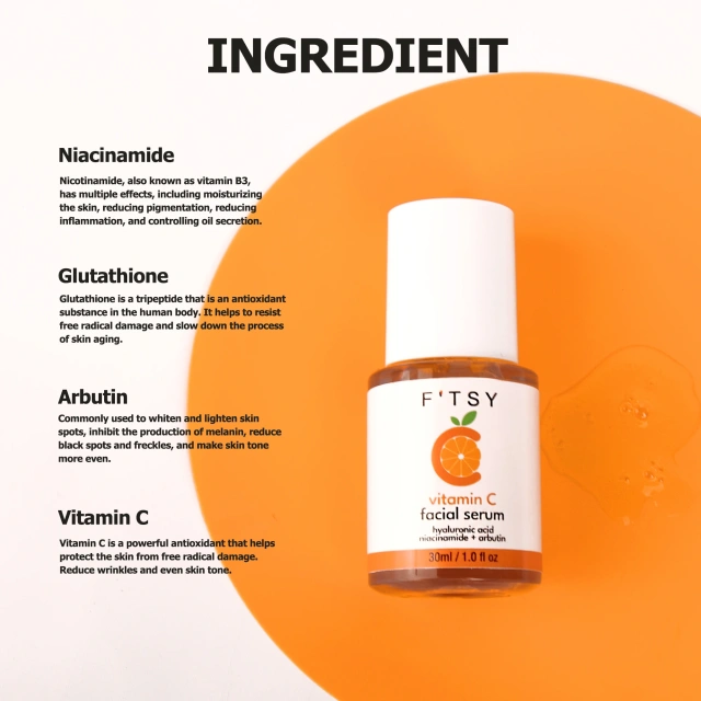 Private Label Natural Vitamin C Retinol Vit C Ferulic Acid Whitening ...