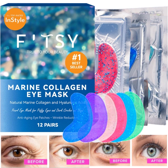 Private Label Crystal Marine Collagen Eye Patch Customized Under Marine ...
