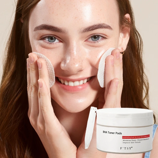 OEM Natural Gentle Exfoliating BHA Toner Pads With Salicylic Acid For ...