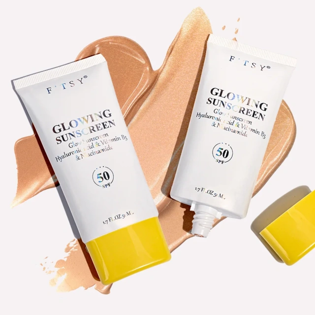 Golden Glow SPF 50 Sunscreen Glowy Primer Broad Spectrum Sunscreen ...