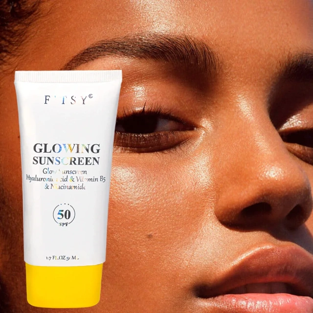 Golden Glow SPF 50 Sunscreen Glowy Primer Broad Spectrum Sunscreen ...