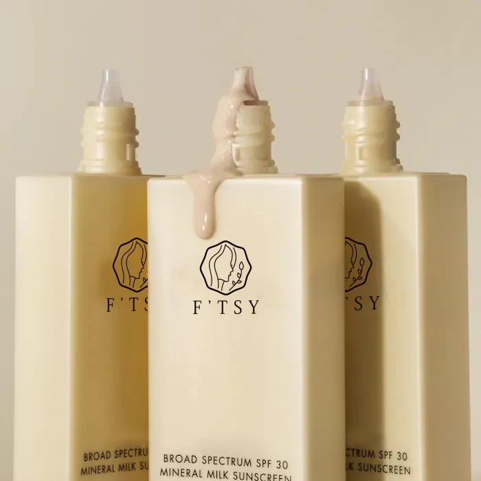 OEM/ODM Private Label Vegan Milk Sunscreen Cream SPF 30+ Natural ...