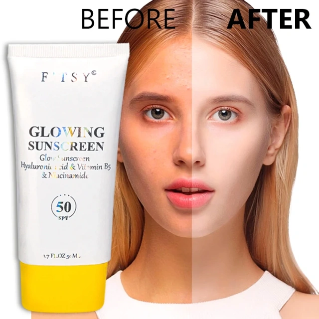 Golden Glow SPF 50 Sunscreen Glowy Primer Broad Spectrum Sunscreen ...