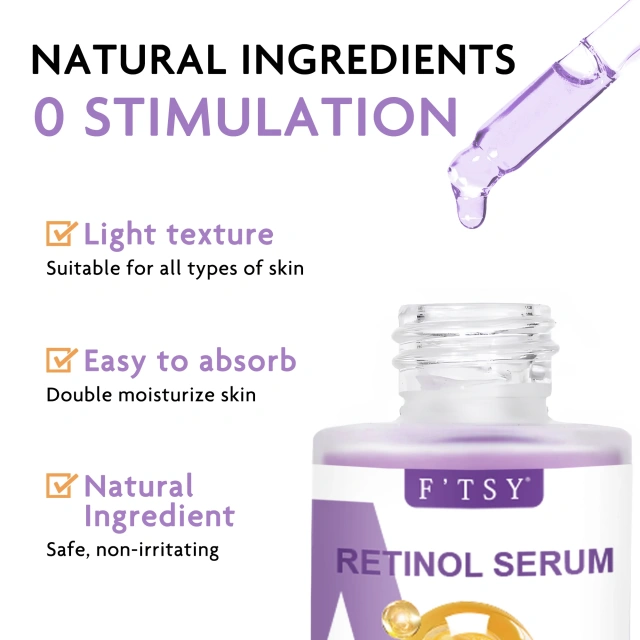 Private Label Face Care Brightening Moisturizing Deep Hydrating Vitamin C & Retinol Face Serum