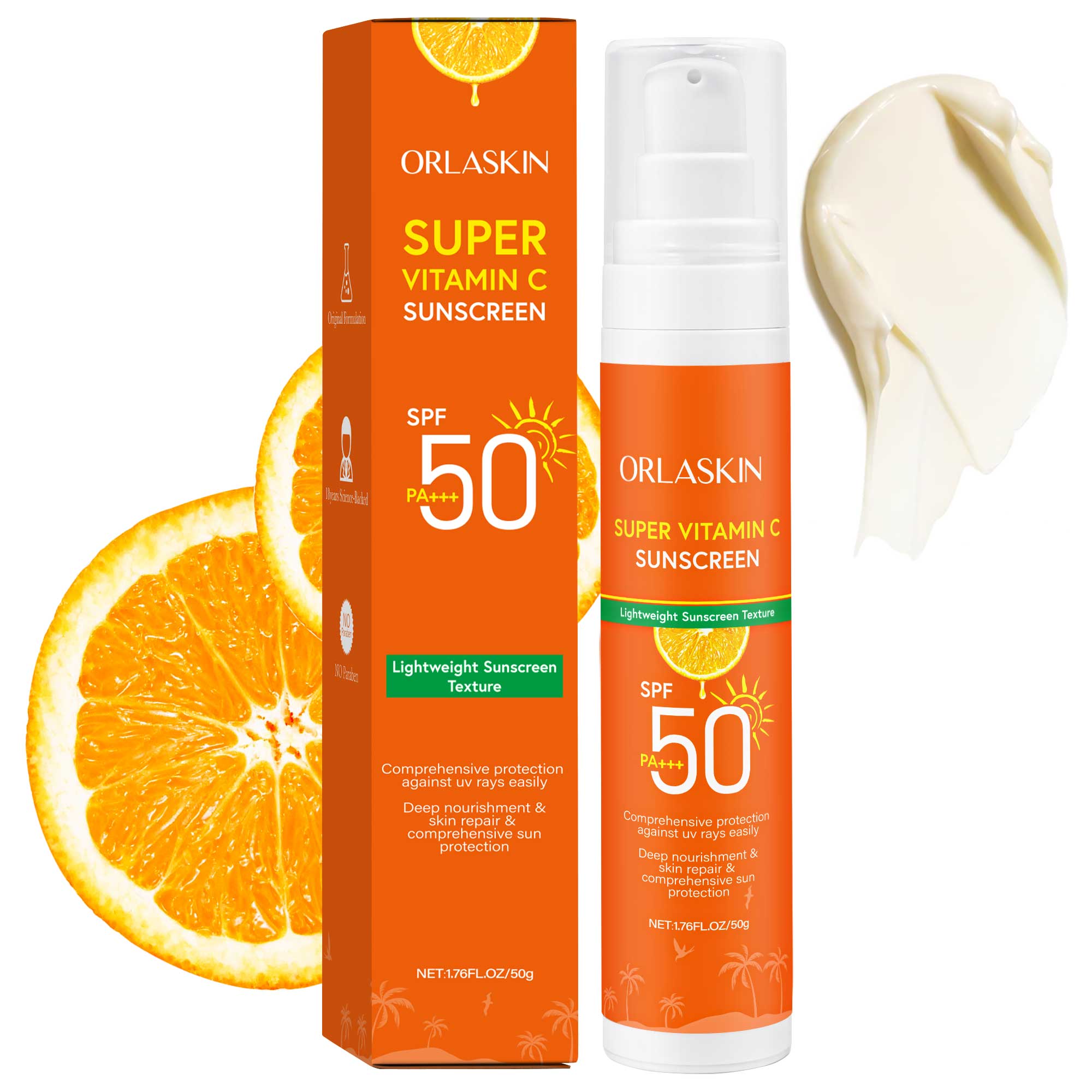 Olaskin Vitamin C Pump Sunscreen In Stock | Broad-Spectrum SPF OEM ...