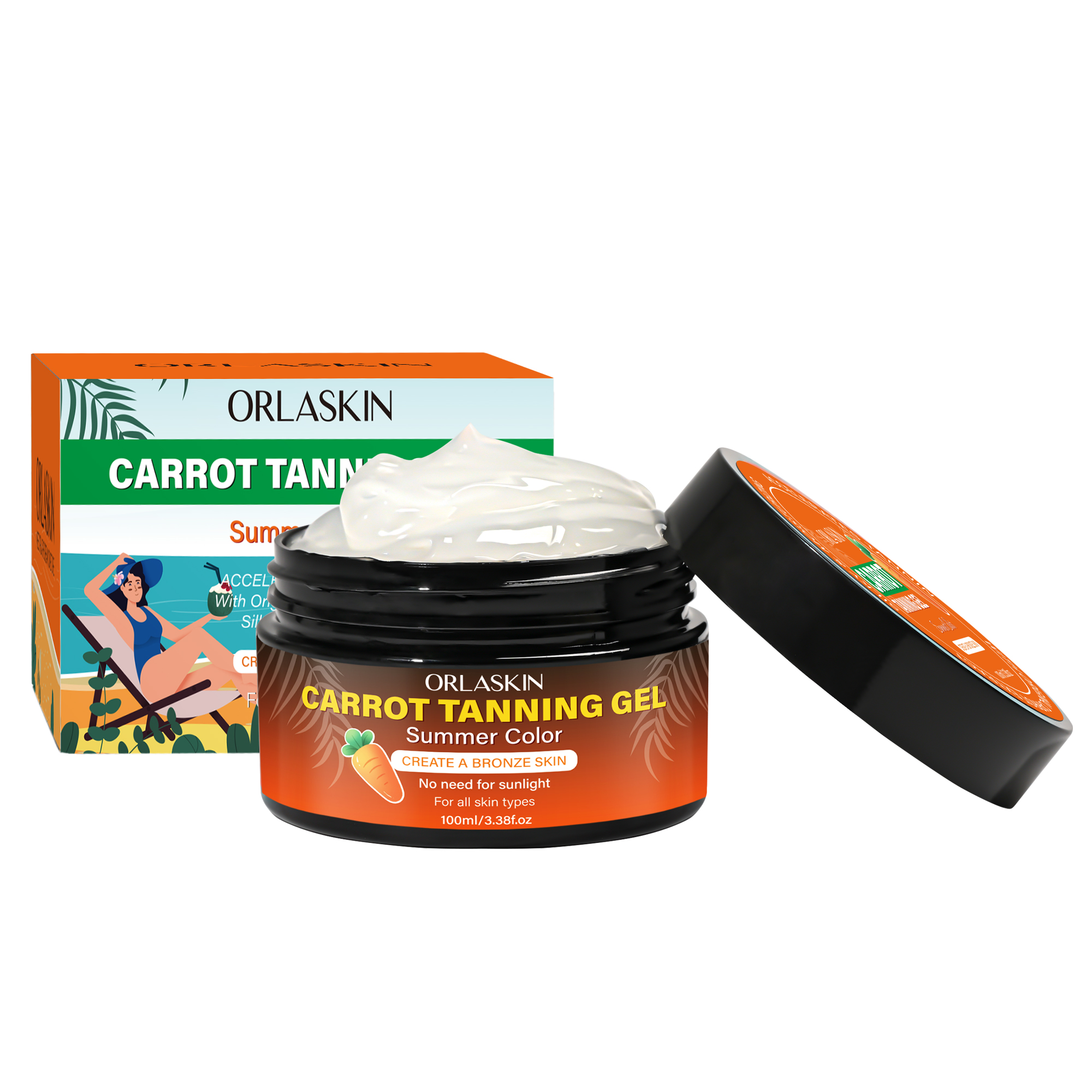 Carrot Tanning Gel In Stock | Sunless Bronze Glow OEM Wholesale