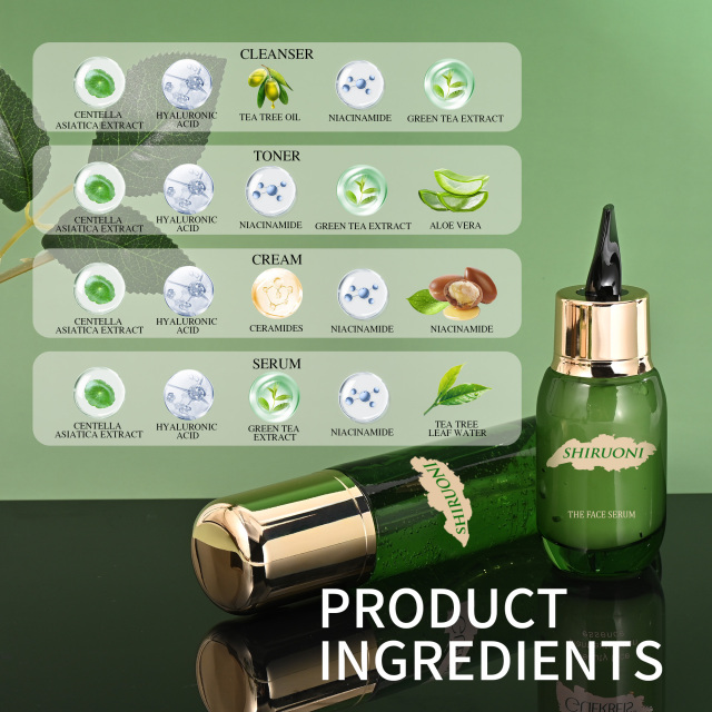 Centella Emerald Skincare Set for Sensitive Skin – Cleanser, Toner ...