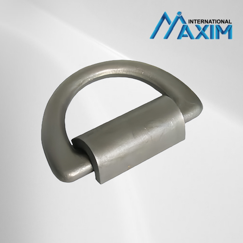 Forged 36 Ton Steel Plain Container Lashing D Rings With Weld-On Bracket