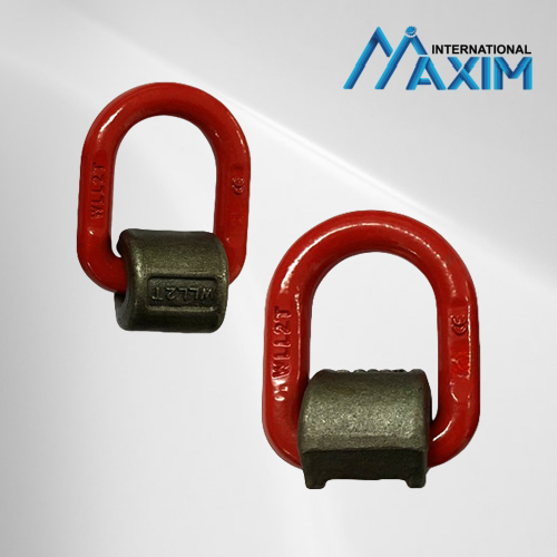 Carbon Steel G80 Forged Weld-on Pivoting D ring With Spring Clamp