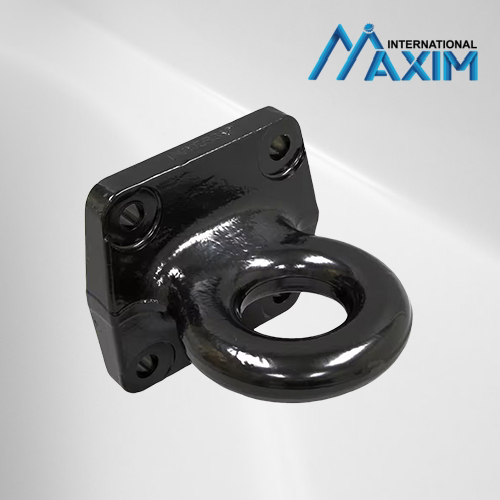 Heavy Duty Forged Towing Trailer Hitch Lunette Ring 4-Bolt Drawbar Rings