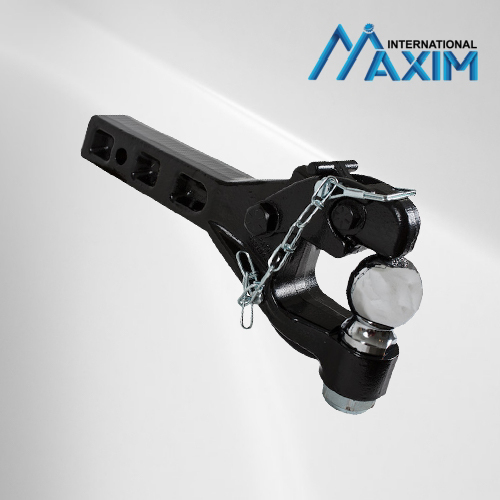 Durable 6 TON Combination Pintle Hitch Receiver Hook With Trailer Ball