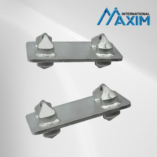 Container Fitting Intermediate Double Transversal Stacking Cone