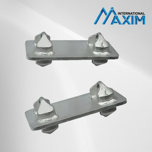 Container Fitting Intermediate Double Transversal Stacking Cone