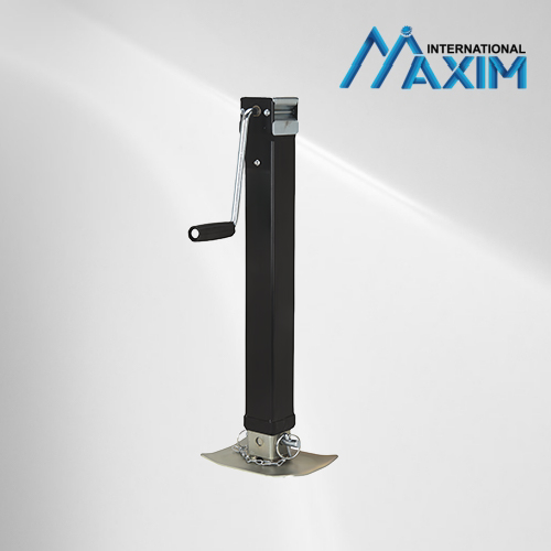 Heavy Duty Black Weld-on Square Trailer Tongue Jack with Drop Leg
