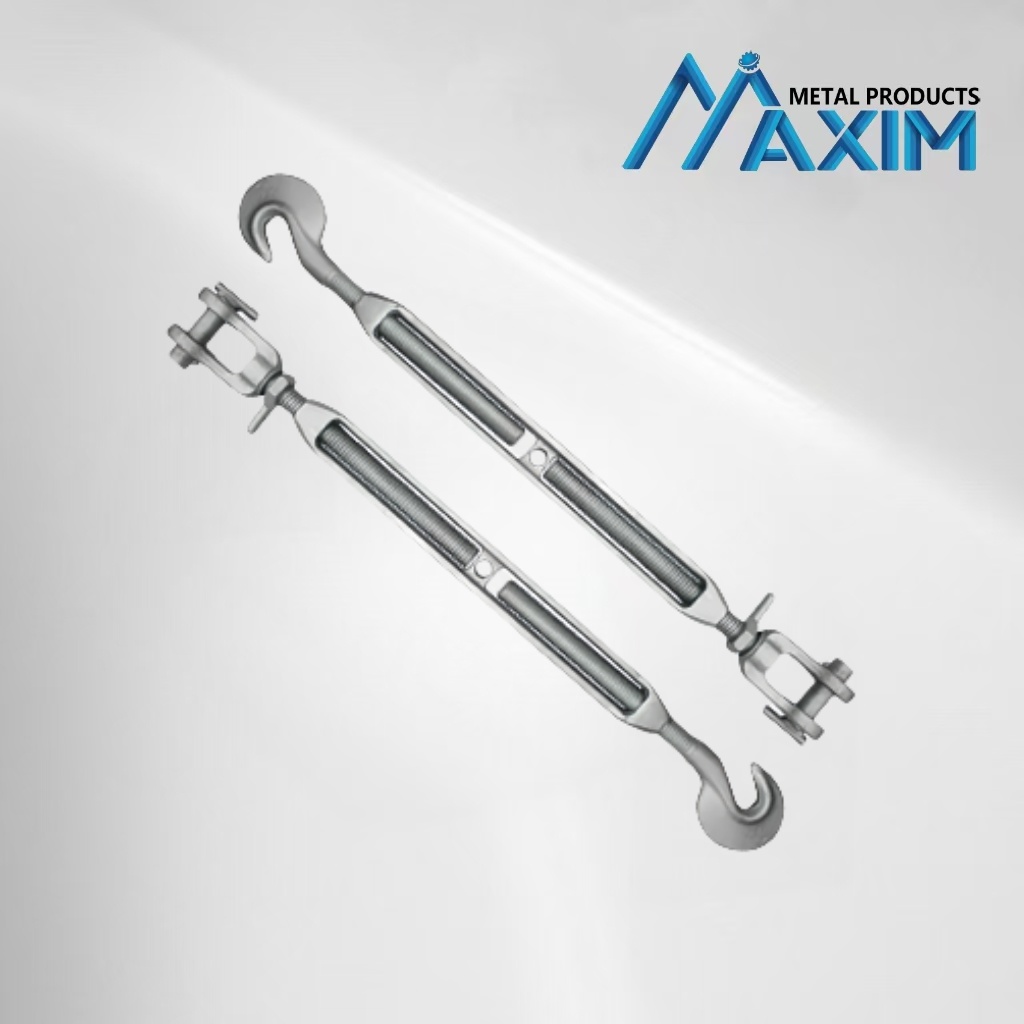 Adjustable Container Lashing Turnbuckle Screw Hook To Screw Shackle