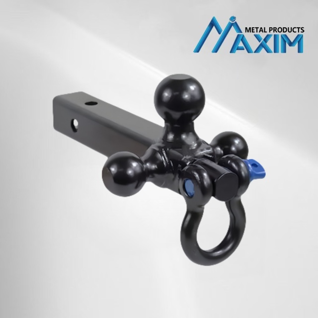 Blackl Universal Tow Bar Tri Ball Mount And 360 Swivel Tow Shackle