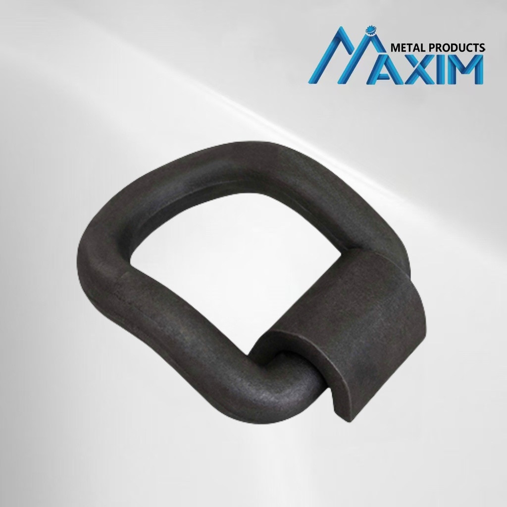 Heavy Duty 1" Forged Lashing Bent D-Ring With Mounting Bracket