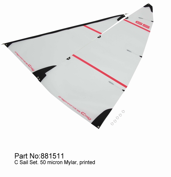【Item No.:881511】C Sail Set. 50 micron Mylar, printed