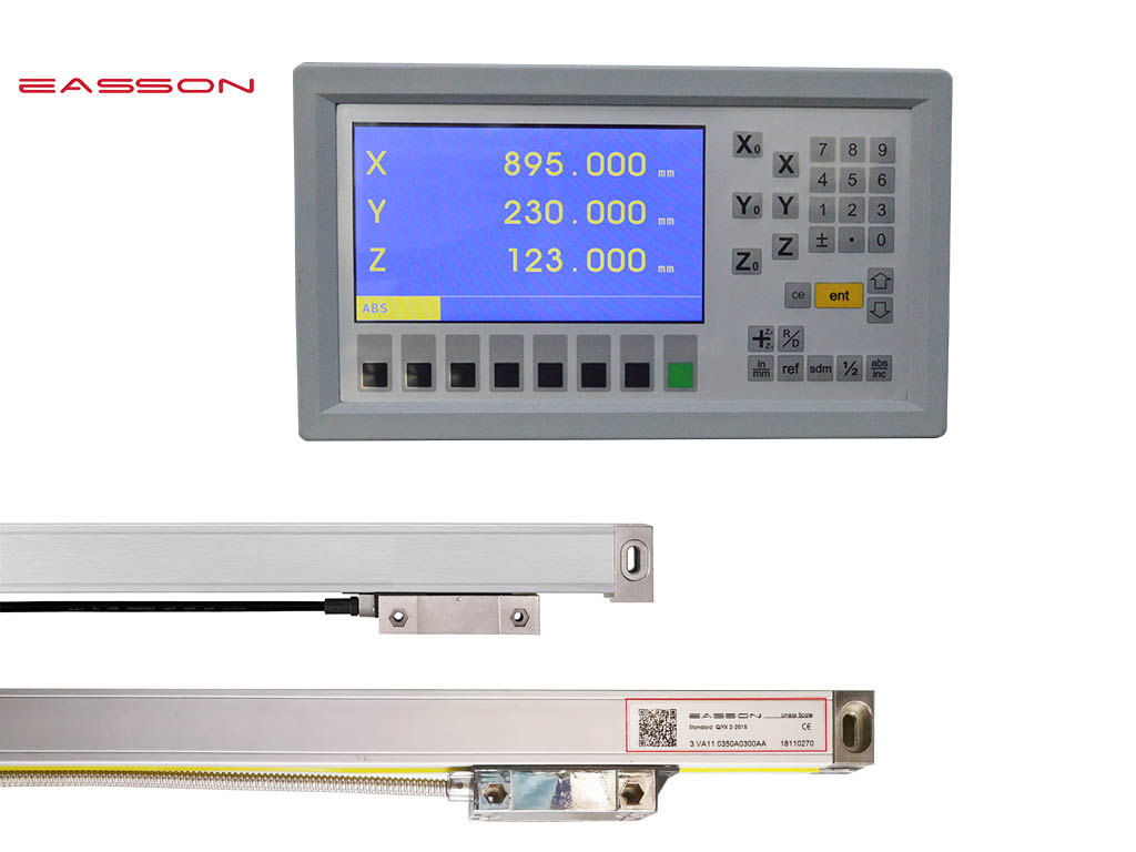 Machine Tools 3 Axis LCD Dro Measuring Systems Linear Scale