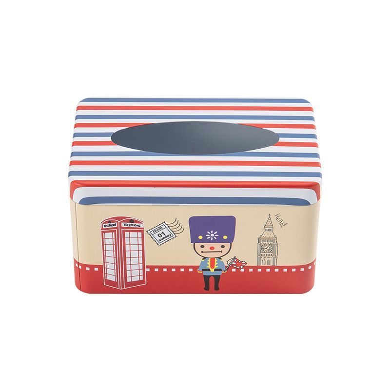 Custom Rectangular Metal Tin Tissue Box