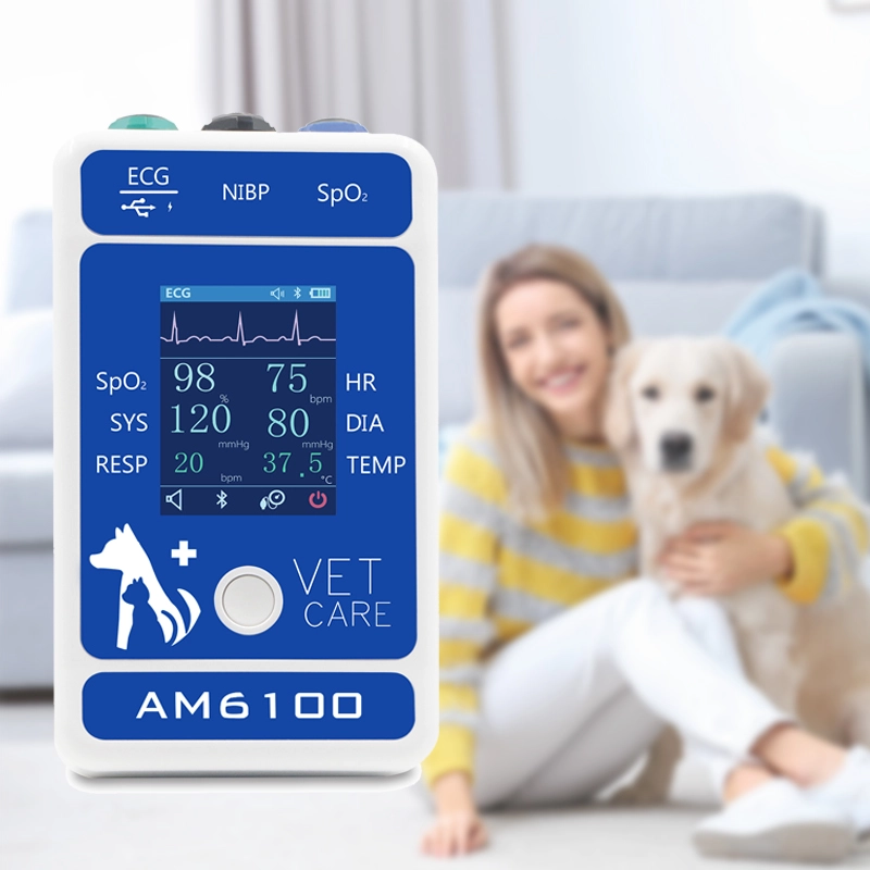 Berry AM6100 Handheld Multiparameter Vital Signs ECG Vet Monitor ...