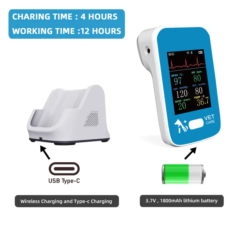 Berry Vet Veterinary Handheld Pulse Oximeter for dog cat horse hot sale ...