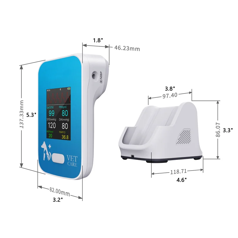 Berry Vet Veterinary Handheld Pulse Oximeter for dog cat horse hot sale ...