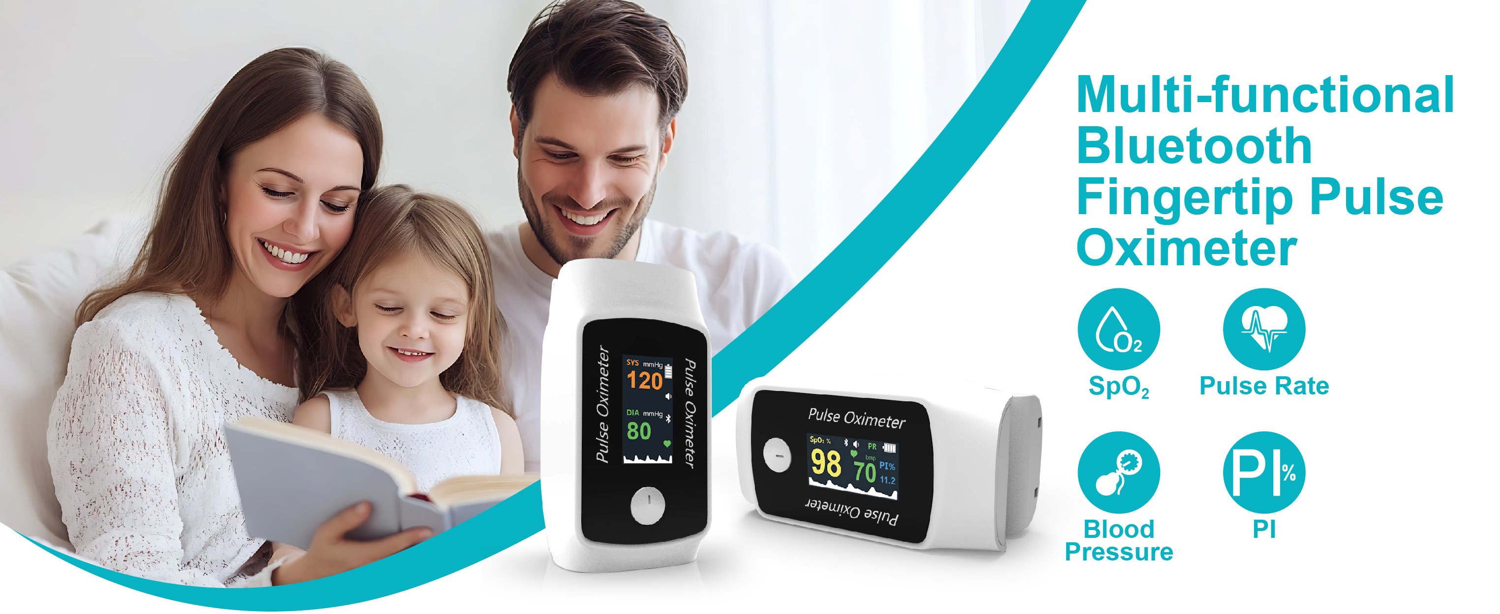 BM1300 Multifunction Health Monitor - BP Monitor, Oxygen Saturation, Heart Beat Plus Oximeter ...