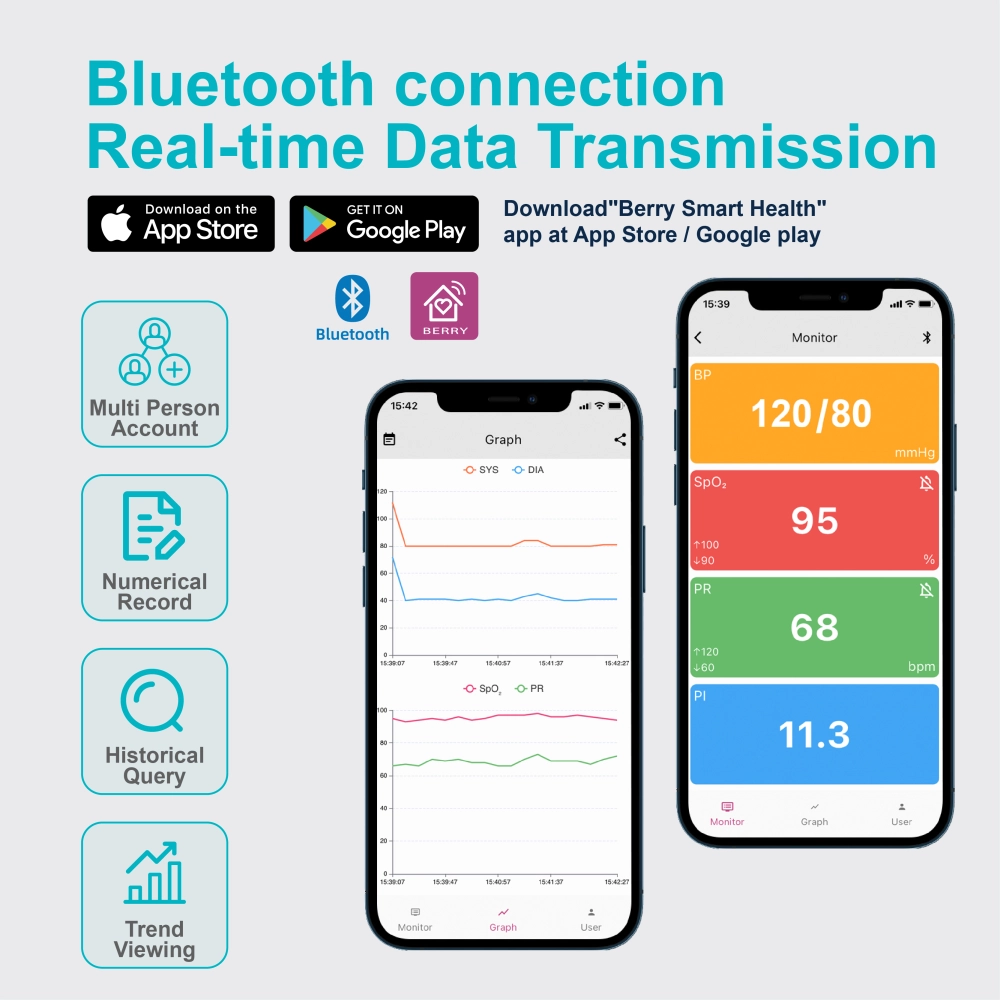 BM1300 Multifunction Health Monitor - BP Monitor, Oxygen Saturation ...
