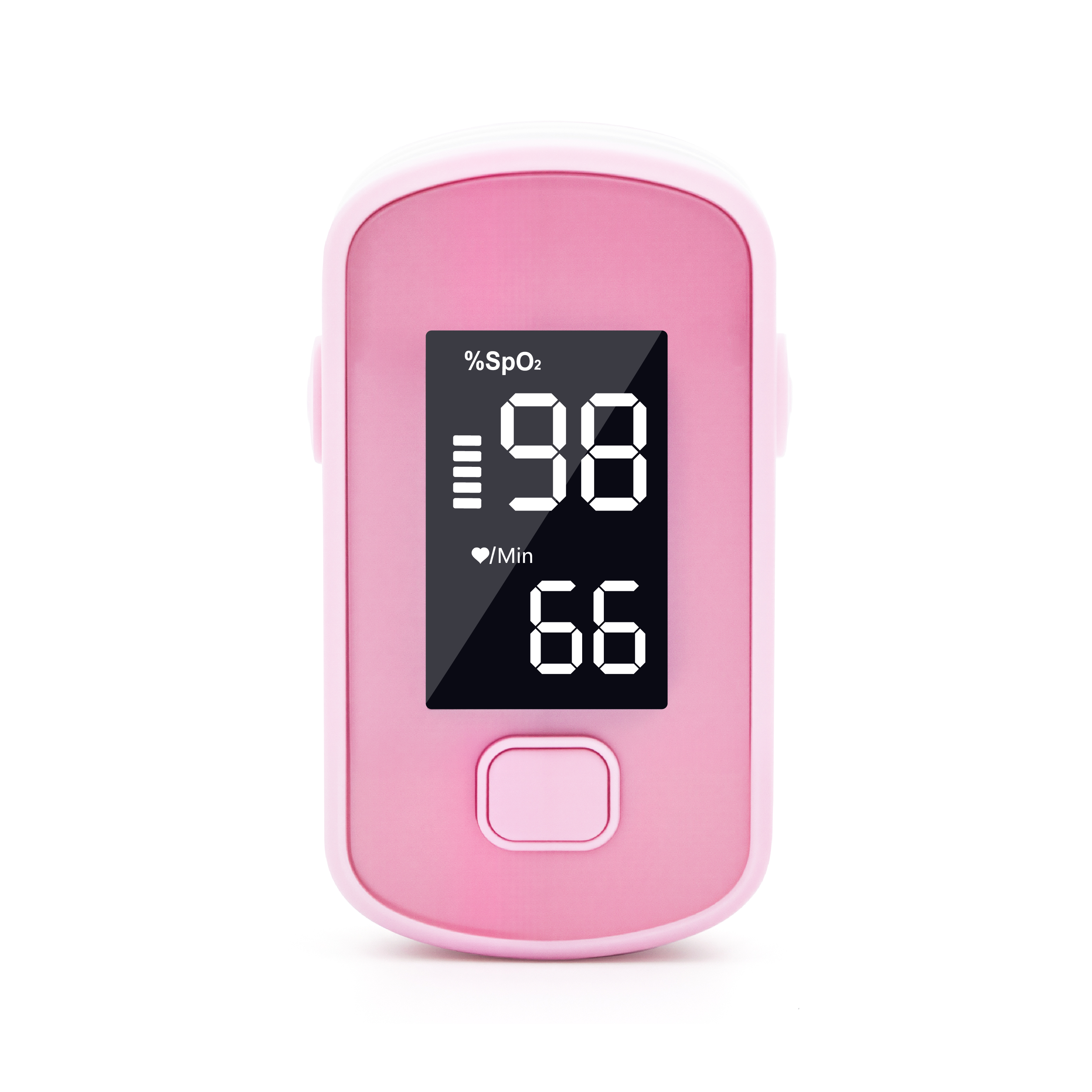 Pepultech Pink Fingertip Pulse Oximeter,Blood Oxygen Saturation Monitor ...