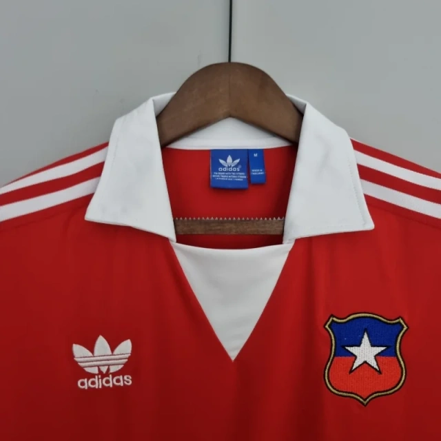 Retro 1982 Chile Soccer Jersey Home