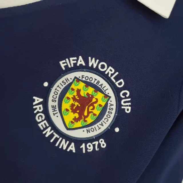 Retro 1978 Scotland Soccer Jersey Home