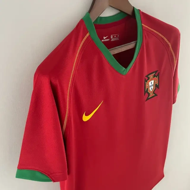 Retro 2006 Portugal Soccer Jersey Home