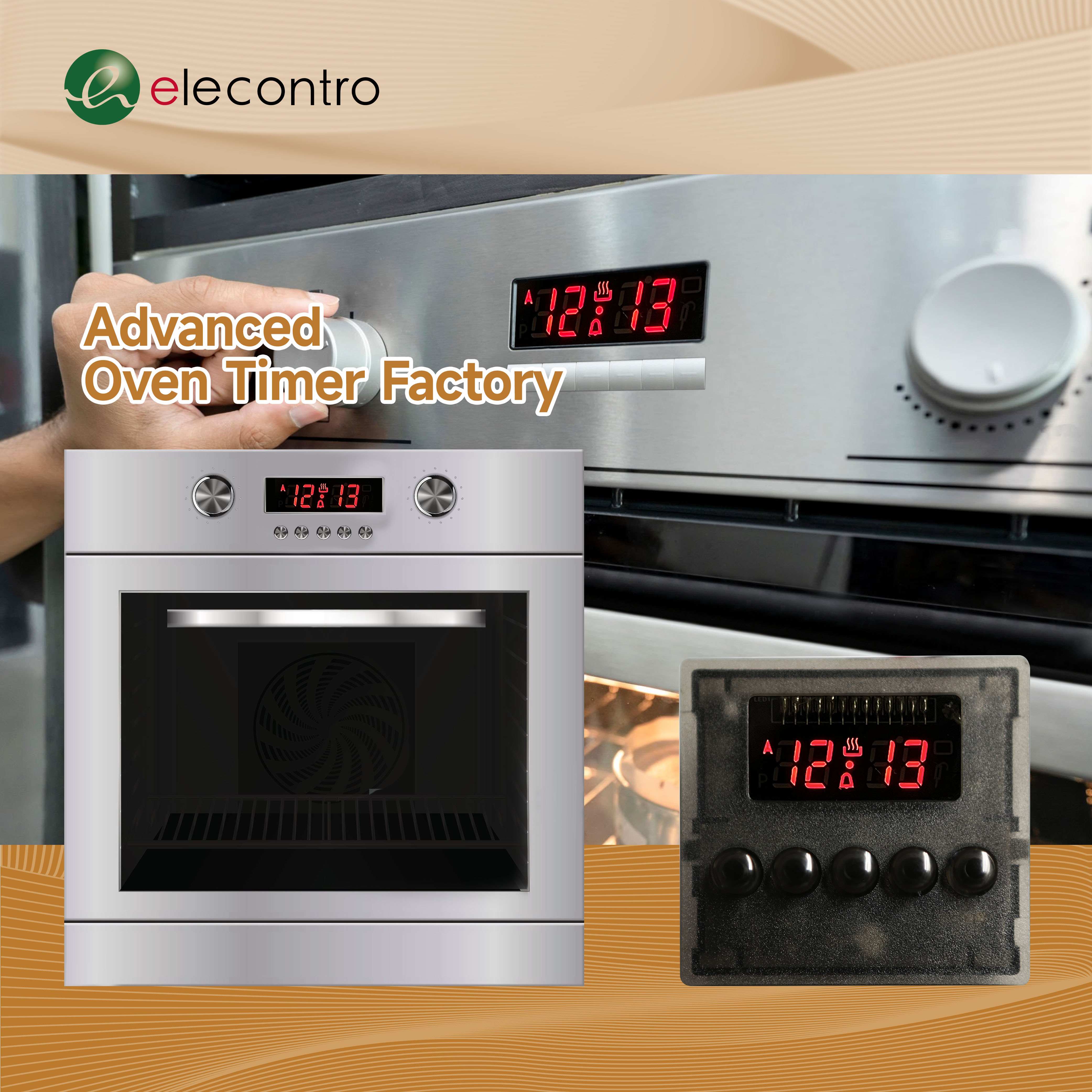5 button oven timer pcb board sample assembly OEM/ODM service-Home ...