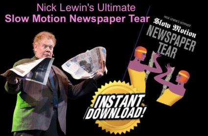 Ultimate Slow Motion Newspaper Tear by Nick Lewin