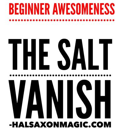 Hal Saxon - The Beginner Salt Vanish